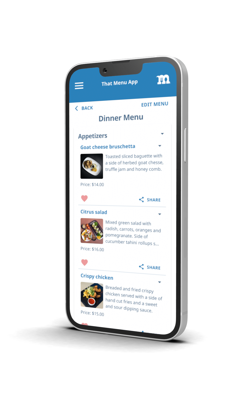 Features - That Menu App